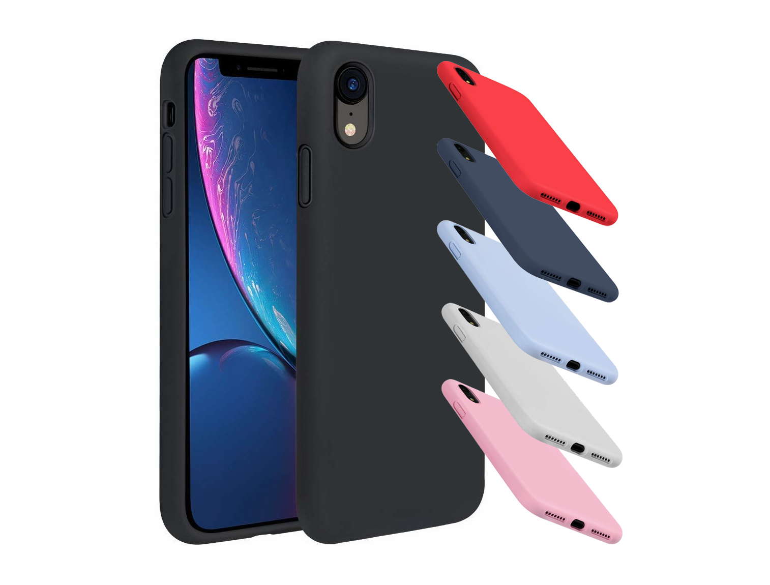 iPhone XR Capa Silicone Rígido Premium Rubberized OEM | iCare-market ...